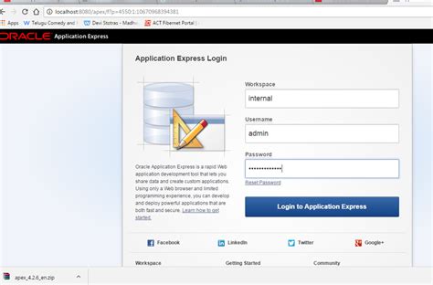 Oracle Apex Installation Steps Arivu Mohan