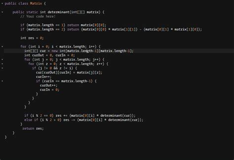 Self A Matrix Determinant Algorithm From Hell That I Wrote While I