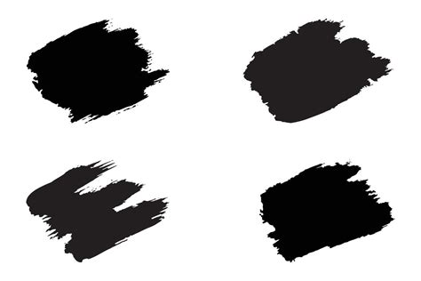 Colorful Grungy Paint Brush Dirty Brush Effect Rusty Paint Brush Effect Vector Art At