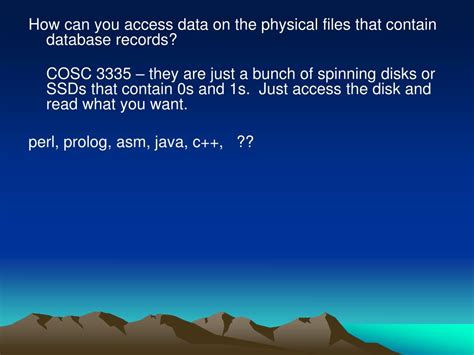 Ppt Cosc 3337 Database Management Systems Class Syllabus Class