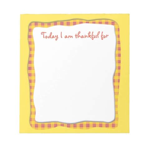 Create Your Own Notepad Zazzle Note Pad Thankful Projects Custom