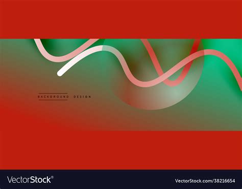 Abstract Gradient Background With Wave Line Vector Image