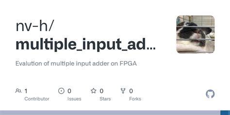 Github Nv Hmultipleinputadder Evalution Of Multiple Input Adder
