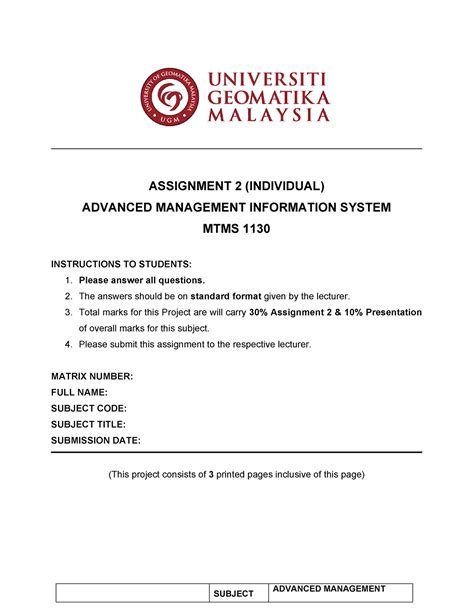 Assignment 2 Need To Add Reference Assignment 2 Individual Advanced Management Information