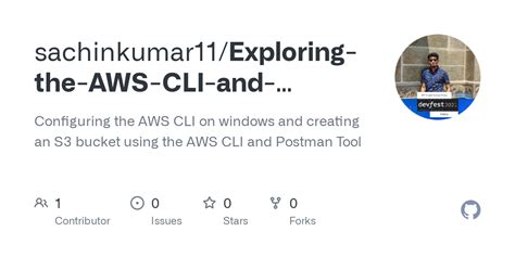 Github Sachinkumar11exploring The Aws Cli And Postman Tool Configuring The Aws Cli On