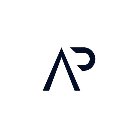 Ap Letter Logo Design Creative Modern Alphabet Letras Monograma Icono