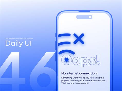 Daily Ui 46 No Internet Connection Screen By Veronica K On Dribbble