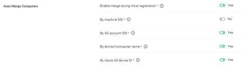 Auto Merge Computers Configuration