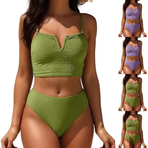 Bxsruta Womens Wirefree Backless Bikini With Removable Padded Bras