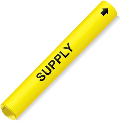 Coiled Pipe Marker Supply Yellow Asme A131