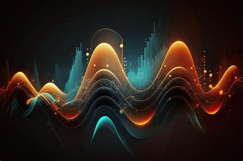 Audio Sound Wave Spectrum Abstract Oscillation Graph Futuristic