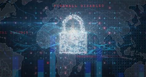 Animation Of Cyber Security Concept Icons And Data Processing Over Hand Touching Futuristic