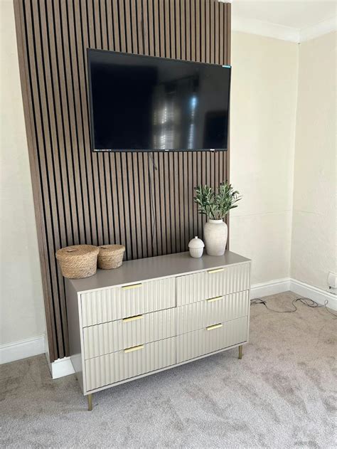 Evie 2 Drawer Bedside Table Warm White Dusk