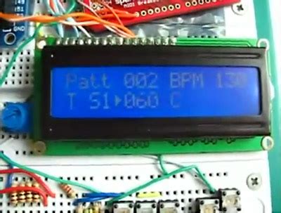 Arduino Drum Machine Microcontroller Project Circuit
