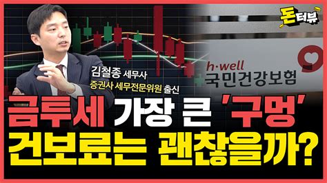 세금보다 무서운 건보료 금투세 시행되면 어떻게 될까 네이버 Tv