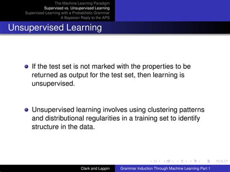 Grammar Induction Through Machine Learning Part 1 Pdf