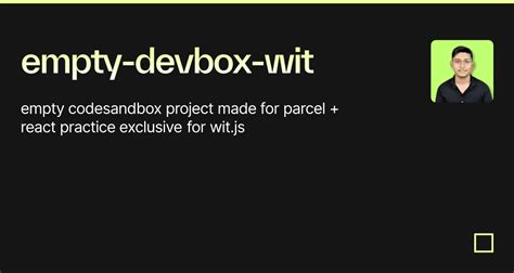 Empty Devbox Wit Codesandbox