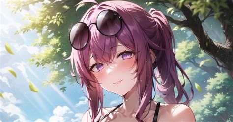 Illustrationanime Sexy Swimsuit Negligee Kafka Pixiv