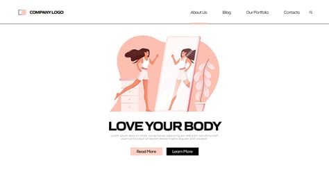 플랫 만화 스타일의 몸 개념 다채로운 벡터 일러스트를 사랑해요 미용 바디 케어 및 화장품 관련 현대 벡터 일러스트 사이트 방문 페이지 관능에 대한 스톡 벡터 아트 및 기타