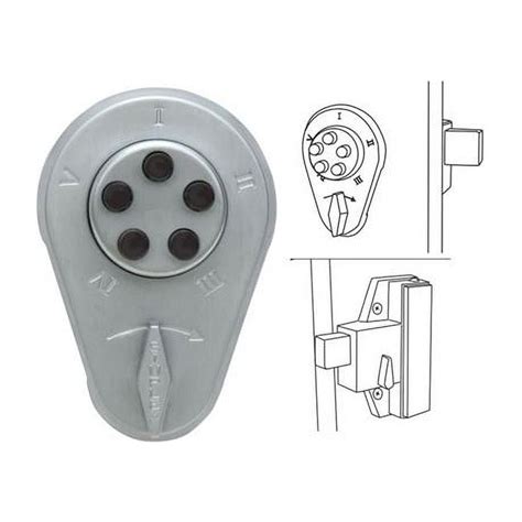 Simplex 9020000 26d Deadbolt Push Button Keyless Lock Satin Chrome