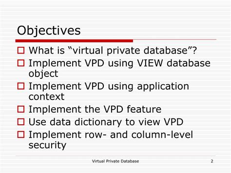 Ppt Virtual Private Database Powerpoint Presentation Free Download Id882550