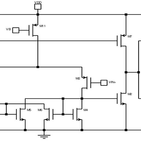 The Comparator Circuit The Transistors Of M3 M4 M5 And M6 Form The Download Scientific