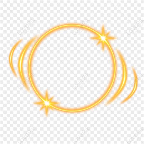 고리 모양의 노란색으로 태양 일러스트 광 효과 강조노란 빛뛰어난 Png 일러스트 무료 다운로드 Lovepik