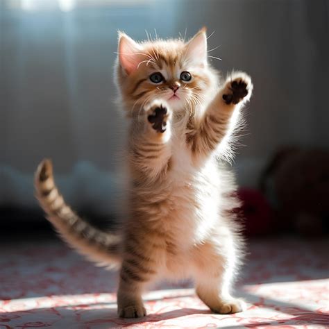 Premium Photo Kitten Cub Extremely Cute Dancing Ballet