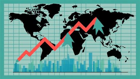 A Colorful World Map Showing Economic Growth Trends And Data Analysis