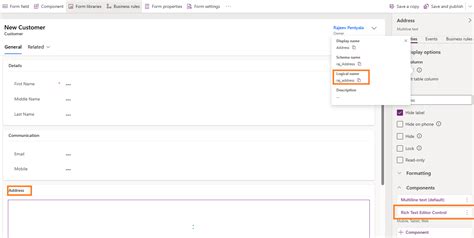 Model Driven Apps Populate Rich Text Field On Form Load Wi