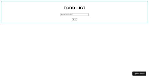 React Todo Items Codesandbox