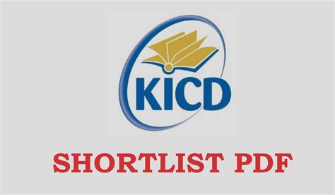 Kicd Shortlisted Candidates Pdf For 2025 Recruitment Is Out
