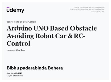 bibhu padarabinda behera on linkedin udemy arduino robotic