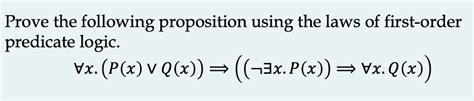Solved Prove The Following Proposition Using The Laws Of Chegg