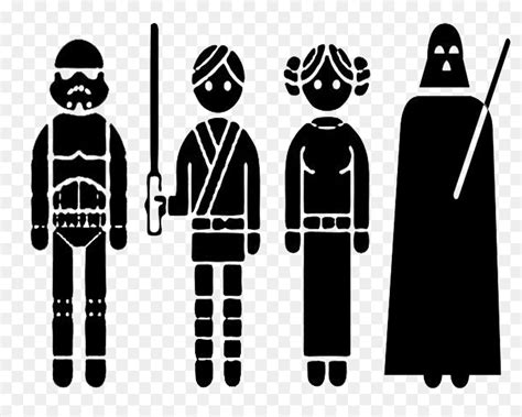 Star Wars Silhouette Clip Art Star Wars Silhouette Vector At