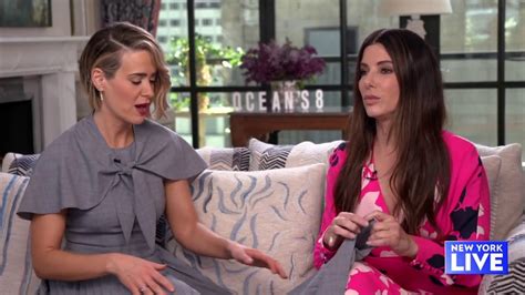 Oceans 8 Interviews Sandra Bullock Sarah Paulson Anne Hathaway