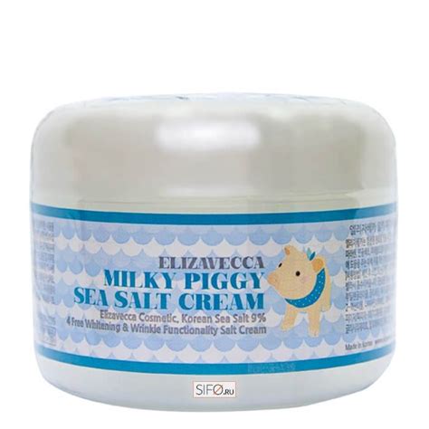 Крем для лица Elizavecca Milky Piggy Sea Salt Cream – купить в Москве ...