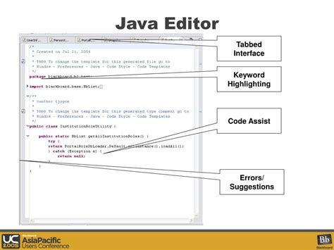 Ppt Java Integrated Development Environments Powerpoint Presentation