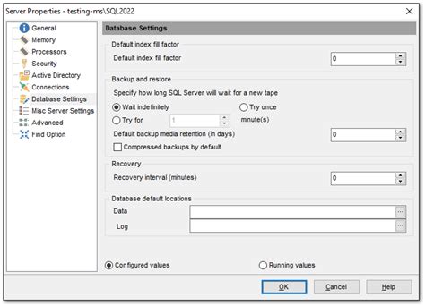 無料ダウンロード！ √ Sql Server Properties Database Settings 242216 Sql Server