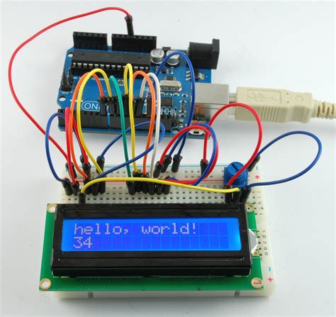 Breadboard Layout Arduino Lesson 11 Lcd Displays Part 1 Adafruit