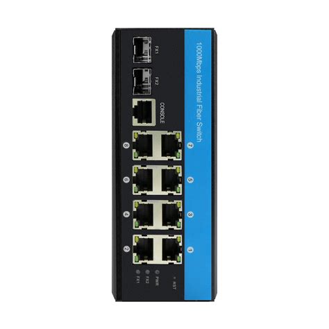 8 Port Industrial Ethernet Switch Layer 2 Managed Switch Dc12 24 48v Dual Power Input