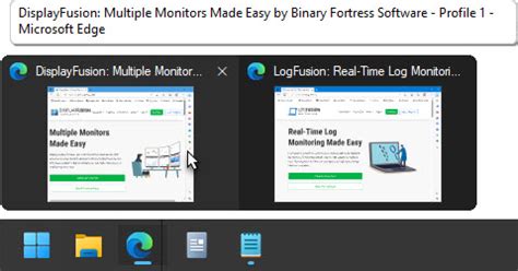 Multi Monitor Taskbars Features DisplayFusion By Binary Fortress Software