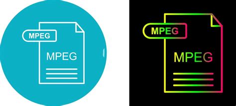 mpeg icon design 44406210 vector art at vecteezy