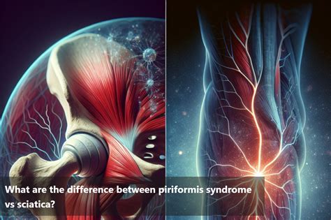 Illustration Comparing Piriformis Syndrome And Sciatica