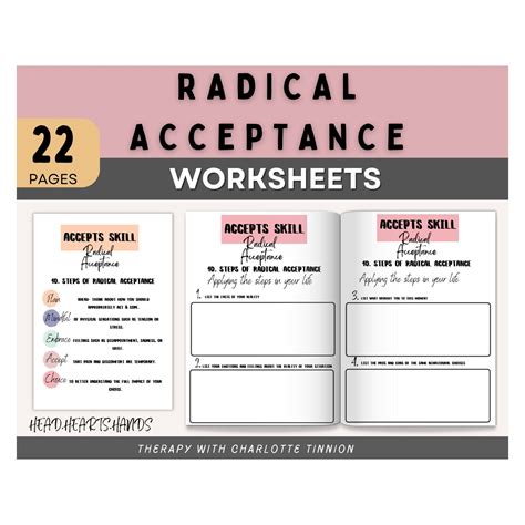 Radical Acceptance Worksheets Distress Tolerance Worksheets Dbt