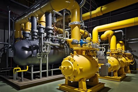 Premium Ai Image Hot Water Boiler Boiler Room With A Heating System Neural Network Ai Generated