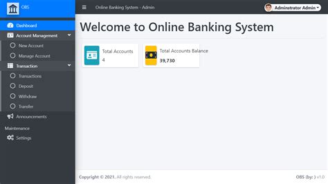 Online Banking System In Php My Sql With Source Code