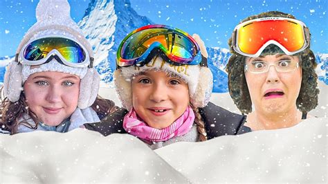 Ruby And Bonnie Learn To Ski In The Swiss Alps Winter Snow Story For