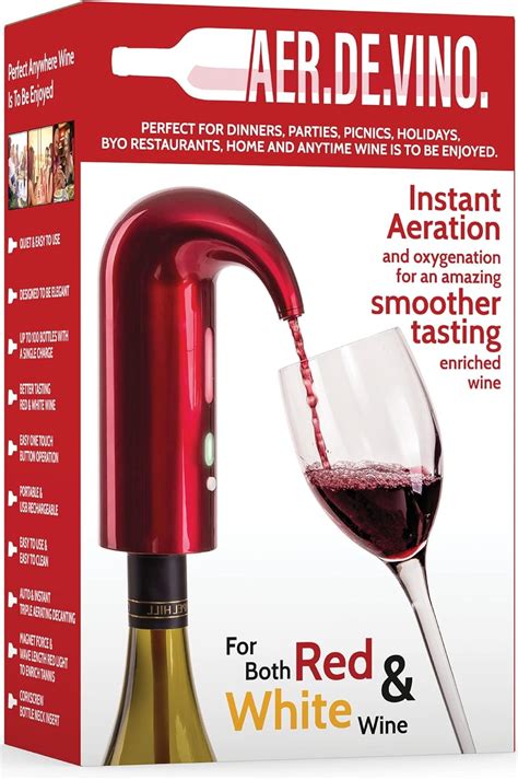 Electric Wine Aerator Decanter Portable Wine Pourer One Touch Triple
