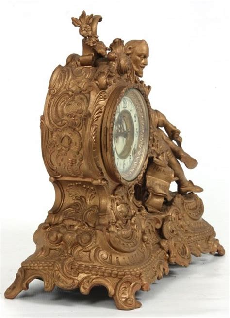 Lot Ansonia Figural Macbeth Mantle Clock